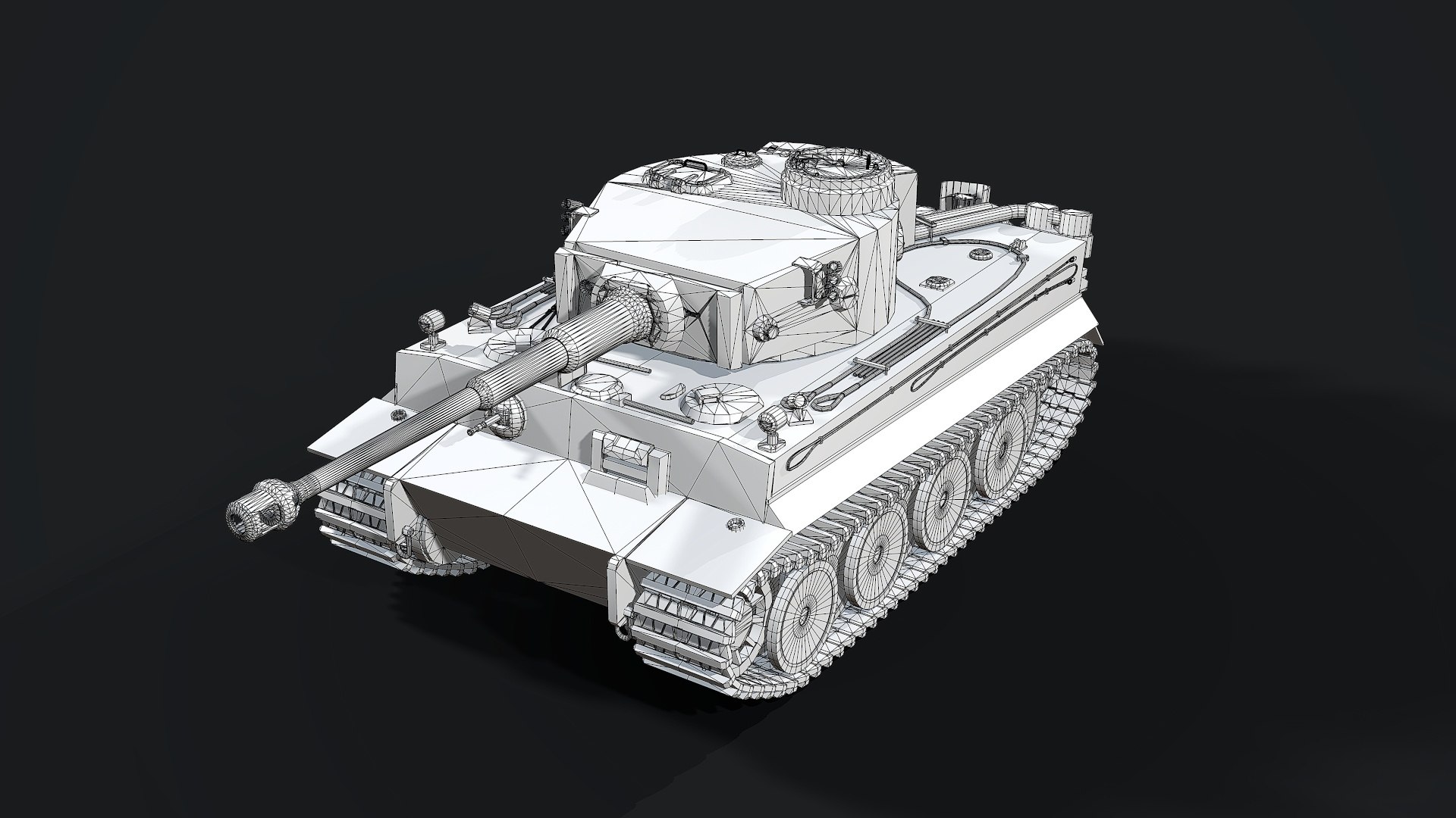 Tiger Tank Model - TurboSquid 1677623