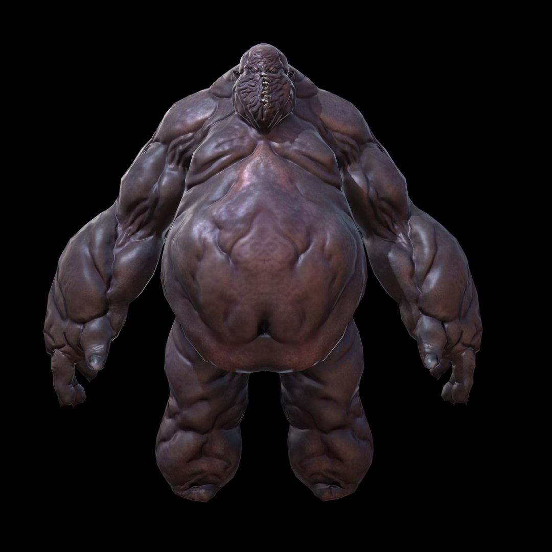 Character Creature Fat 3d Model