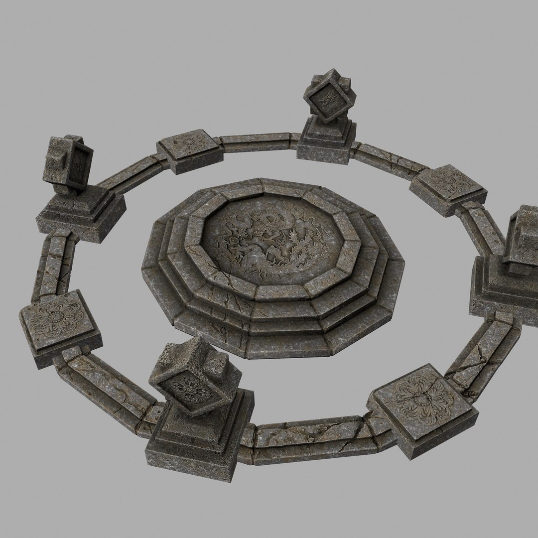 Temple Stone 3D Model - TurboSquid 1203814