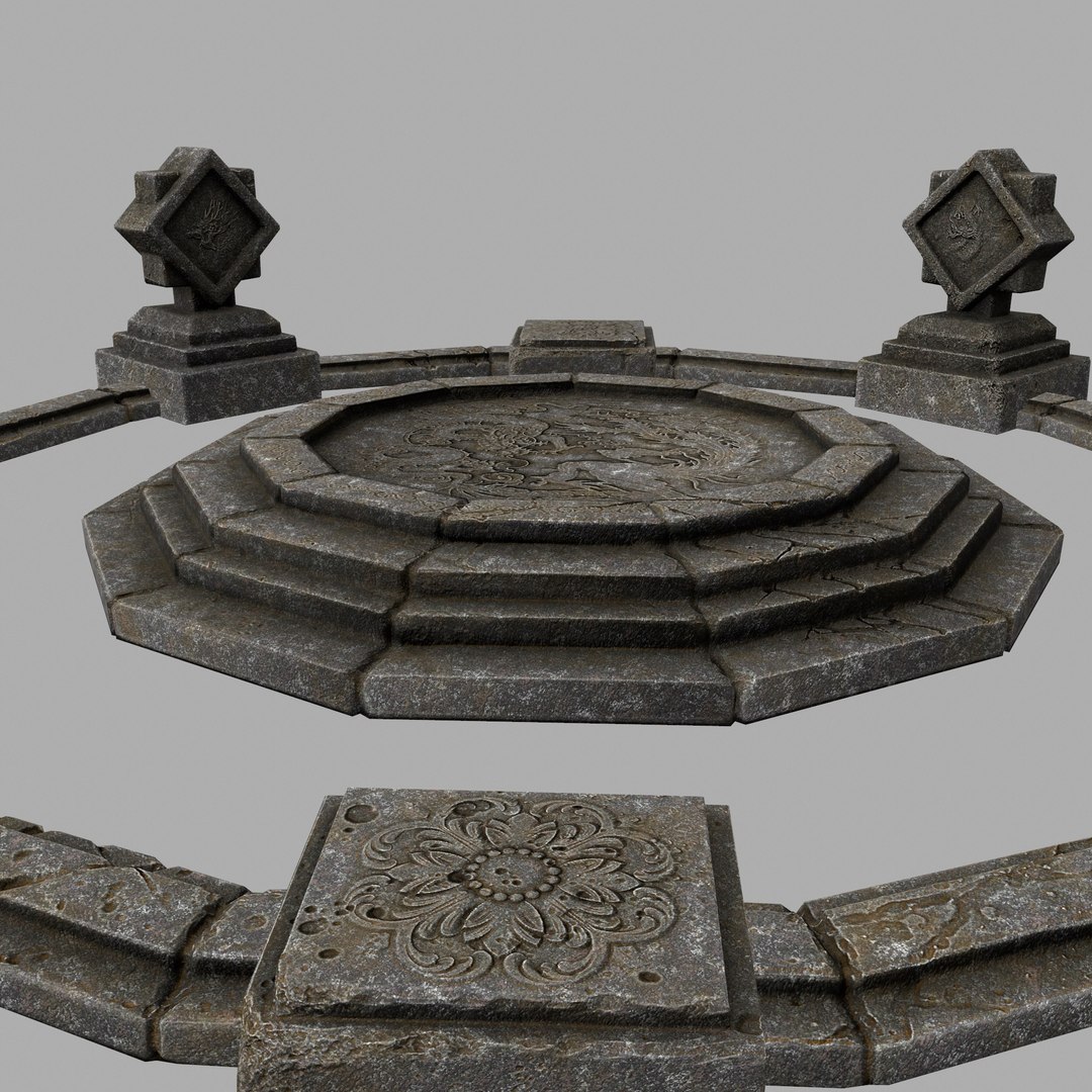 Temple Stone 3D Model - TurboSquid 1203814