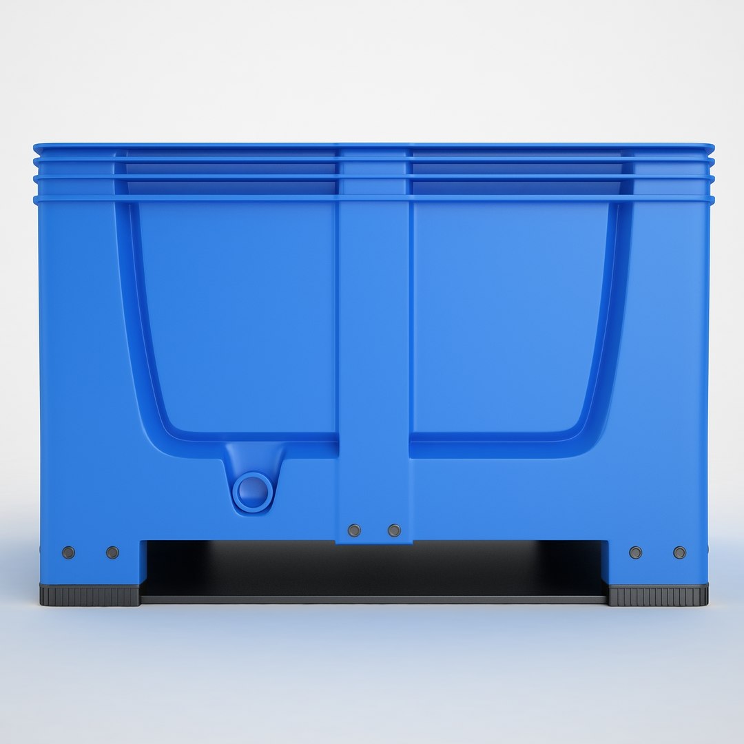 3d Plastic Crate Model