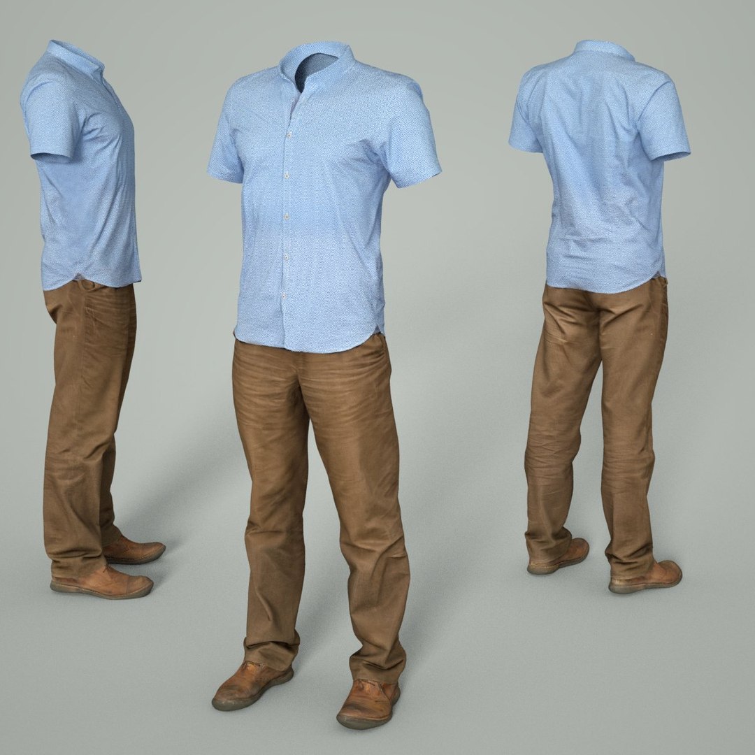 Male Clothing Outfit 3D - TurboSquid 1329834