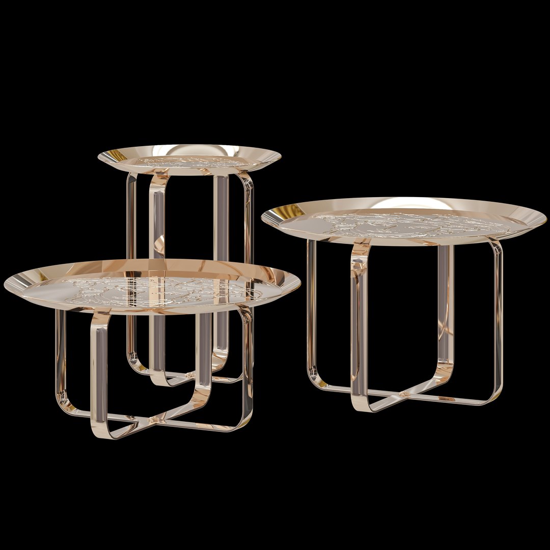 3D versace coffee table F0109 model - TurboSquid 2110827