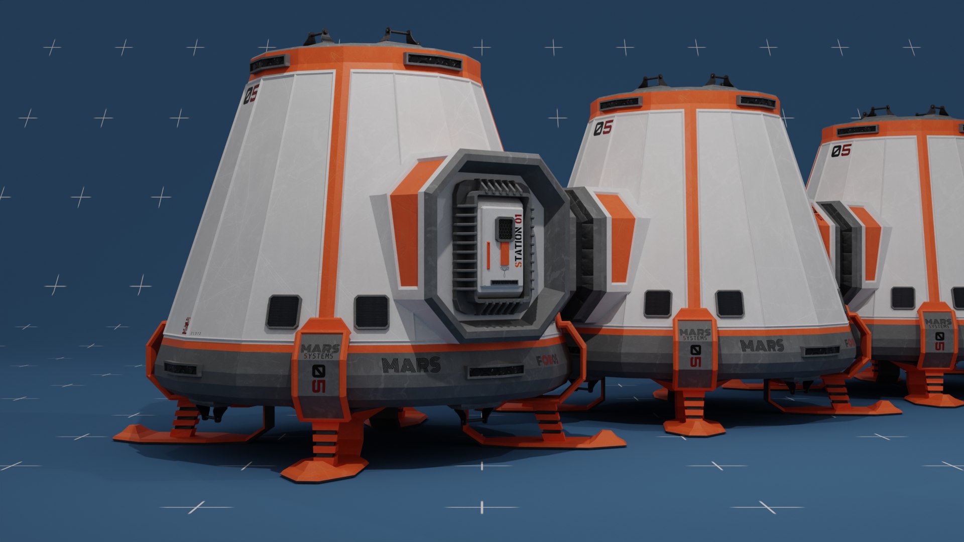 3D MARS SciFi Container Base 02 Model - TurboSquid 2219218