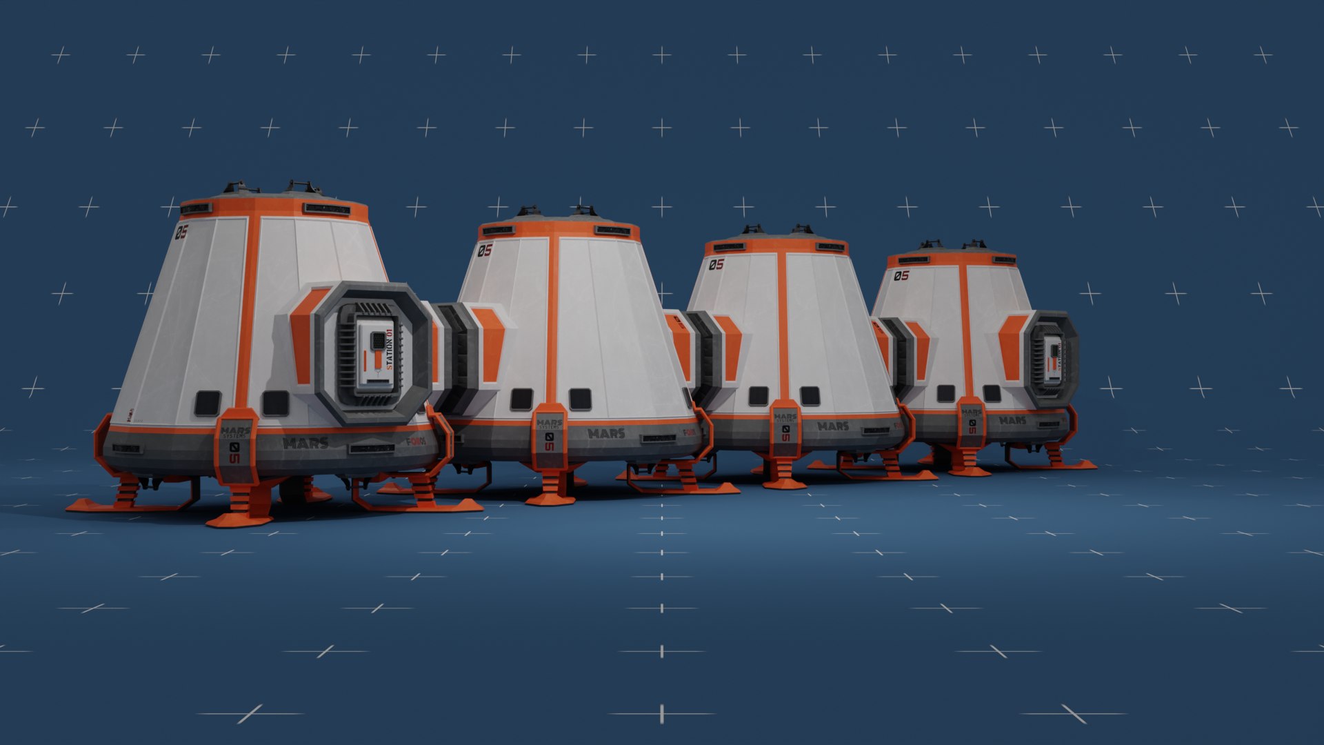 3D MARS SciFi Container Base 02 Model - TurboSquid 2219218