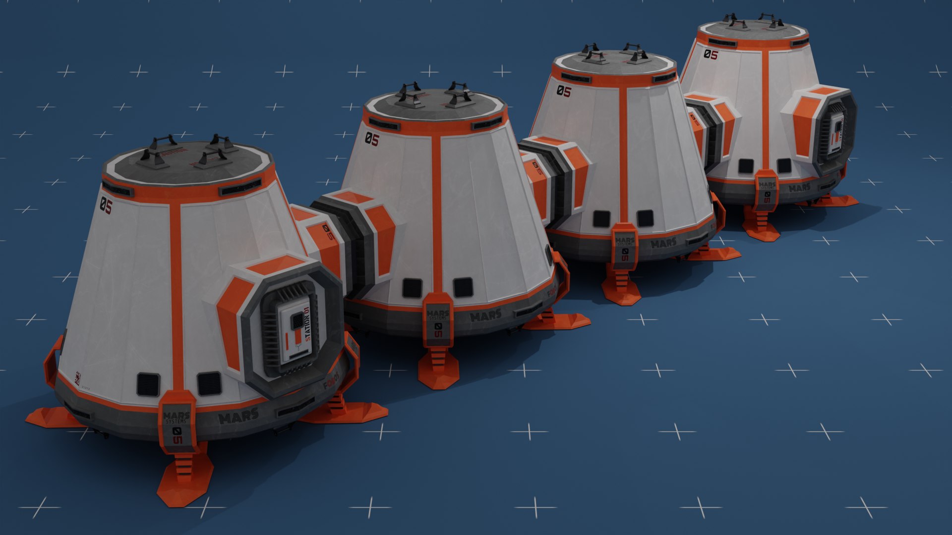 3D MARS SciFi Container Base 02 Model - TurboSquid 2219218