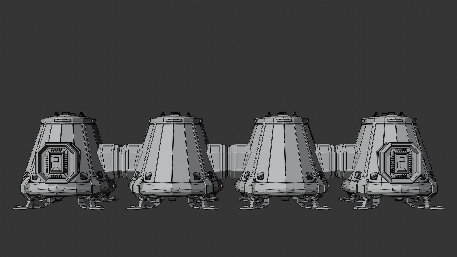 3D MARS SciFi Container Base 02 Model - TurboSquid 2219218