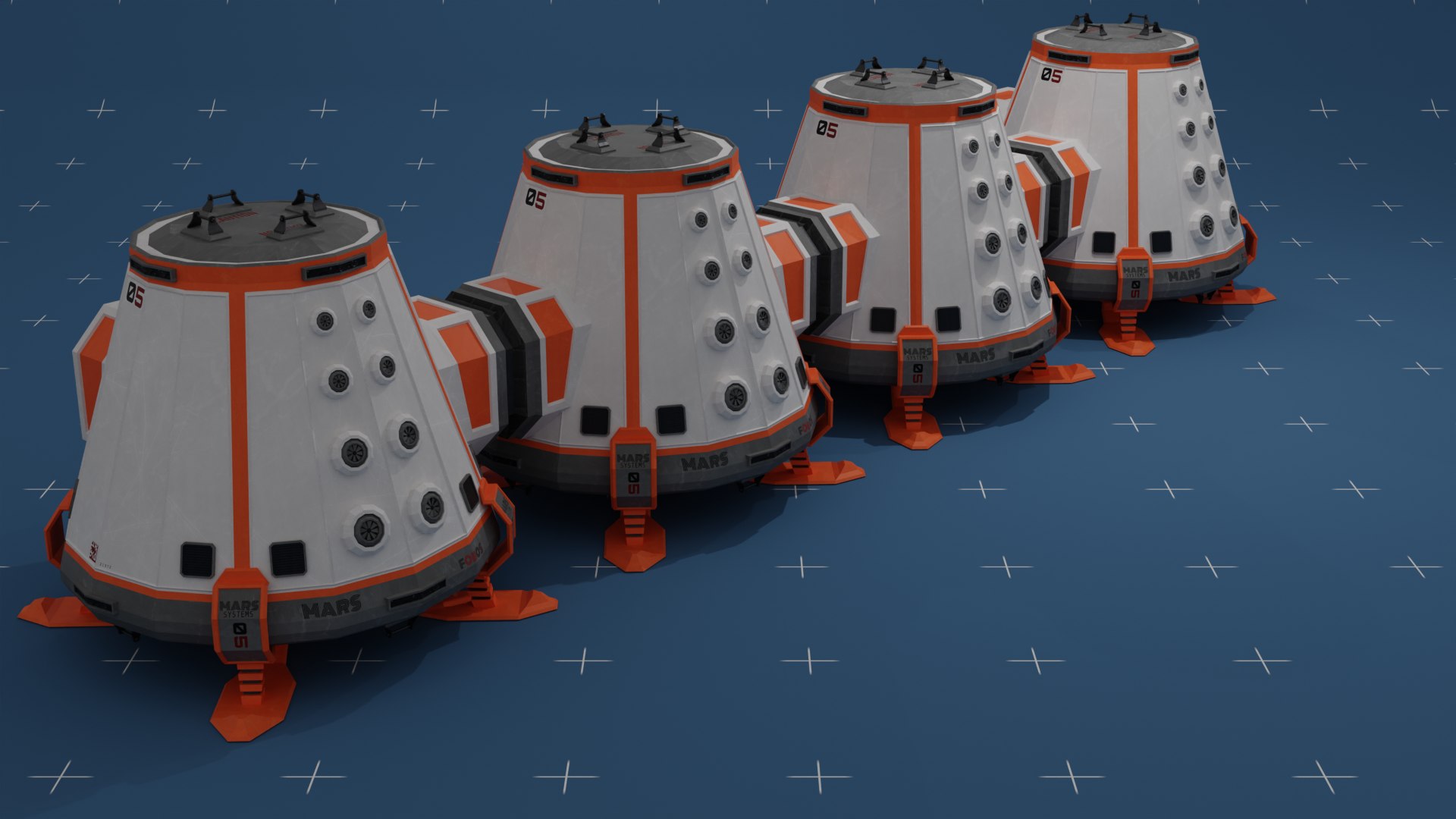 3D MARS SciFi Container Base 02 Model - TurboSquid 2219218
