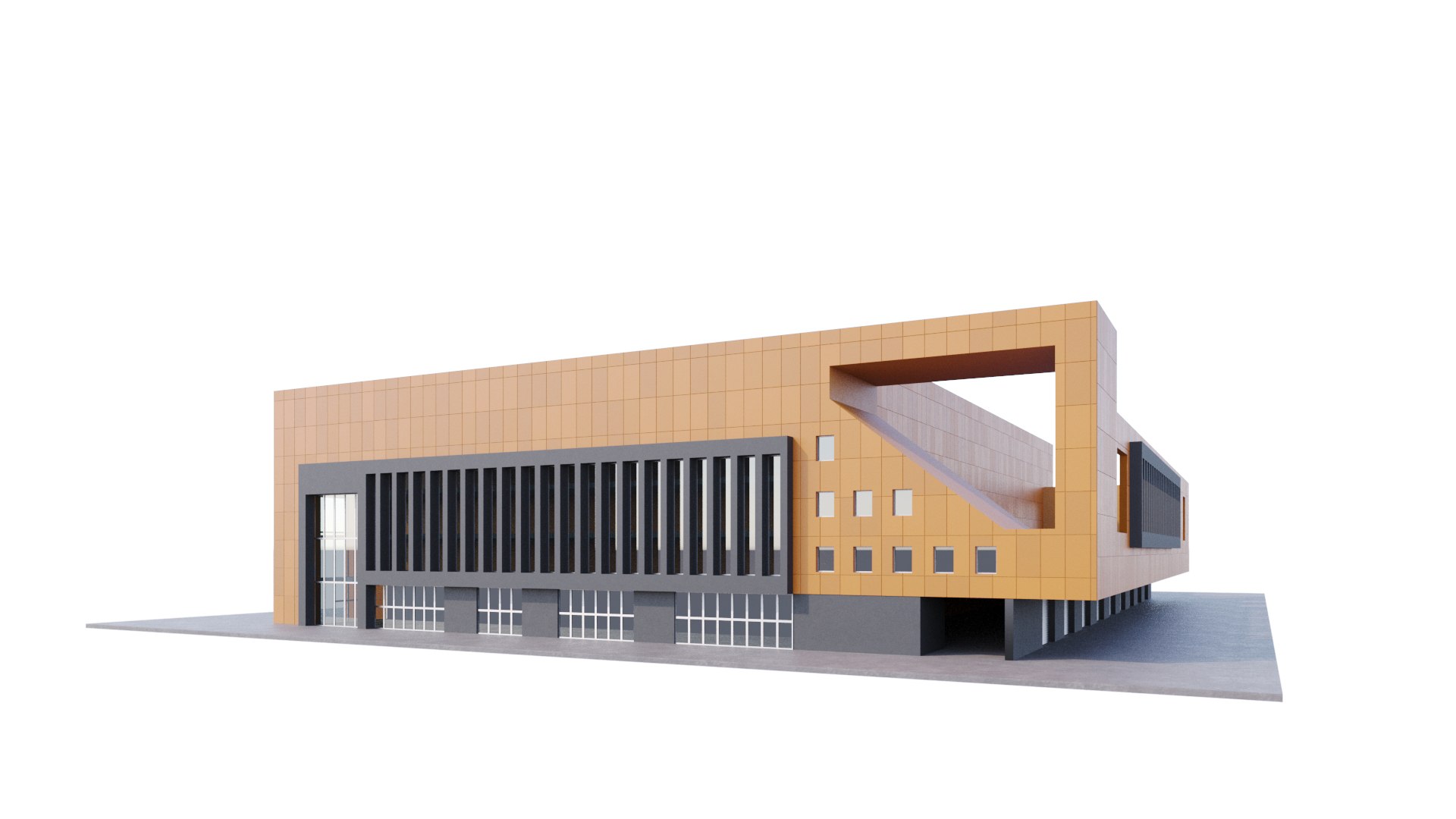 3D Model Commercial Building - TurboSquid 2270379