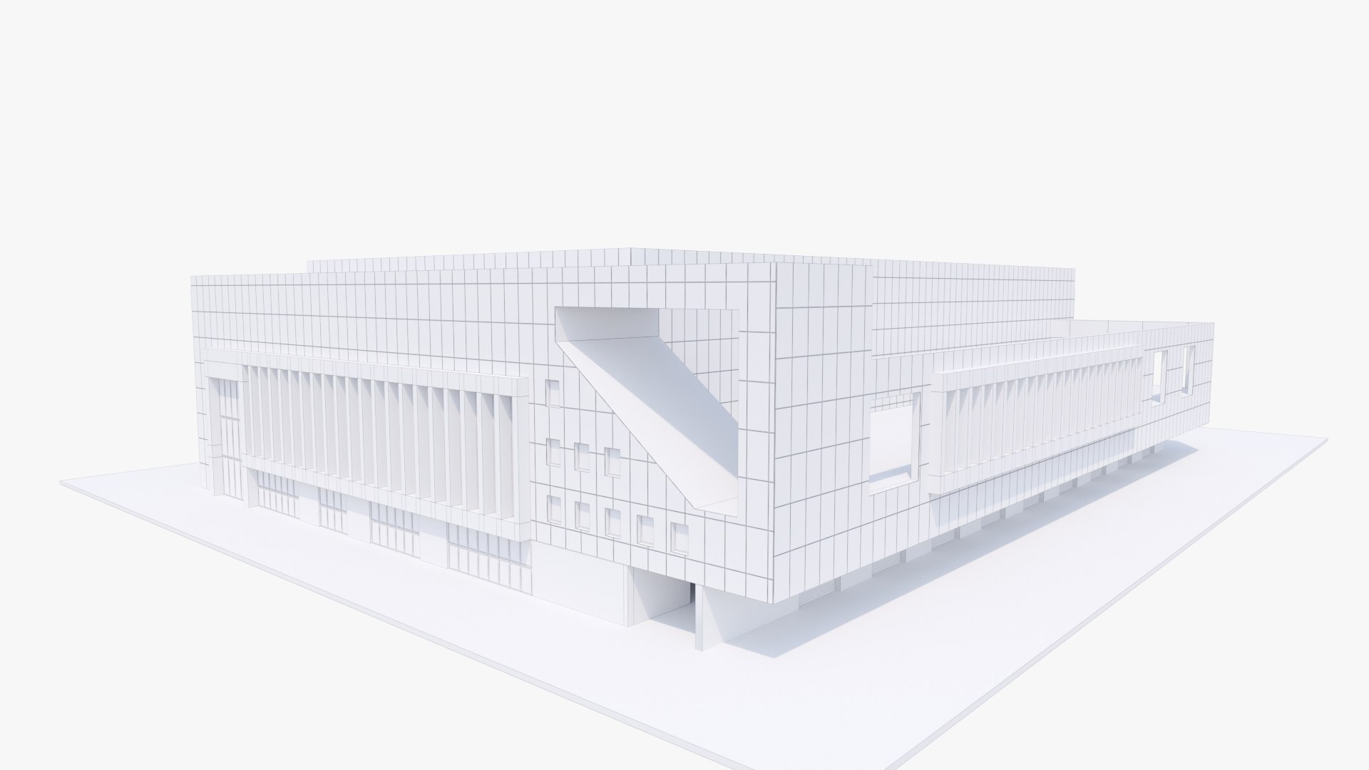 3D Model Commercial Building - TurboSquid 2270379