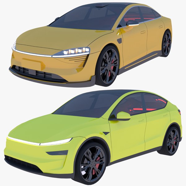modelo 3d Tesla Juniper y Luxeed S7 - TurboSquid 2386555