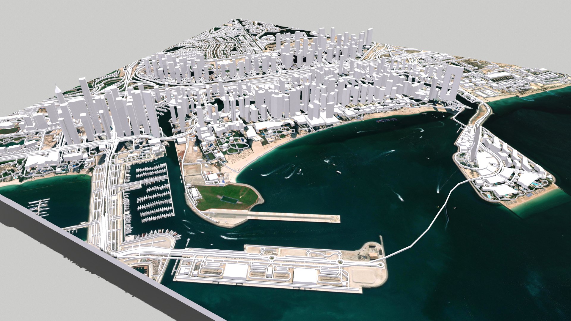3D Dubai Marina United Arab Emirates Model - TurboSquid 2271882