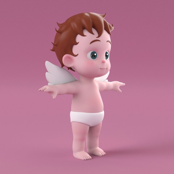 3D model cute cupid - TurboSquid 1609870