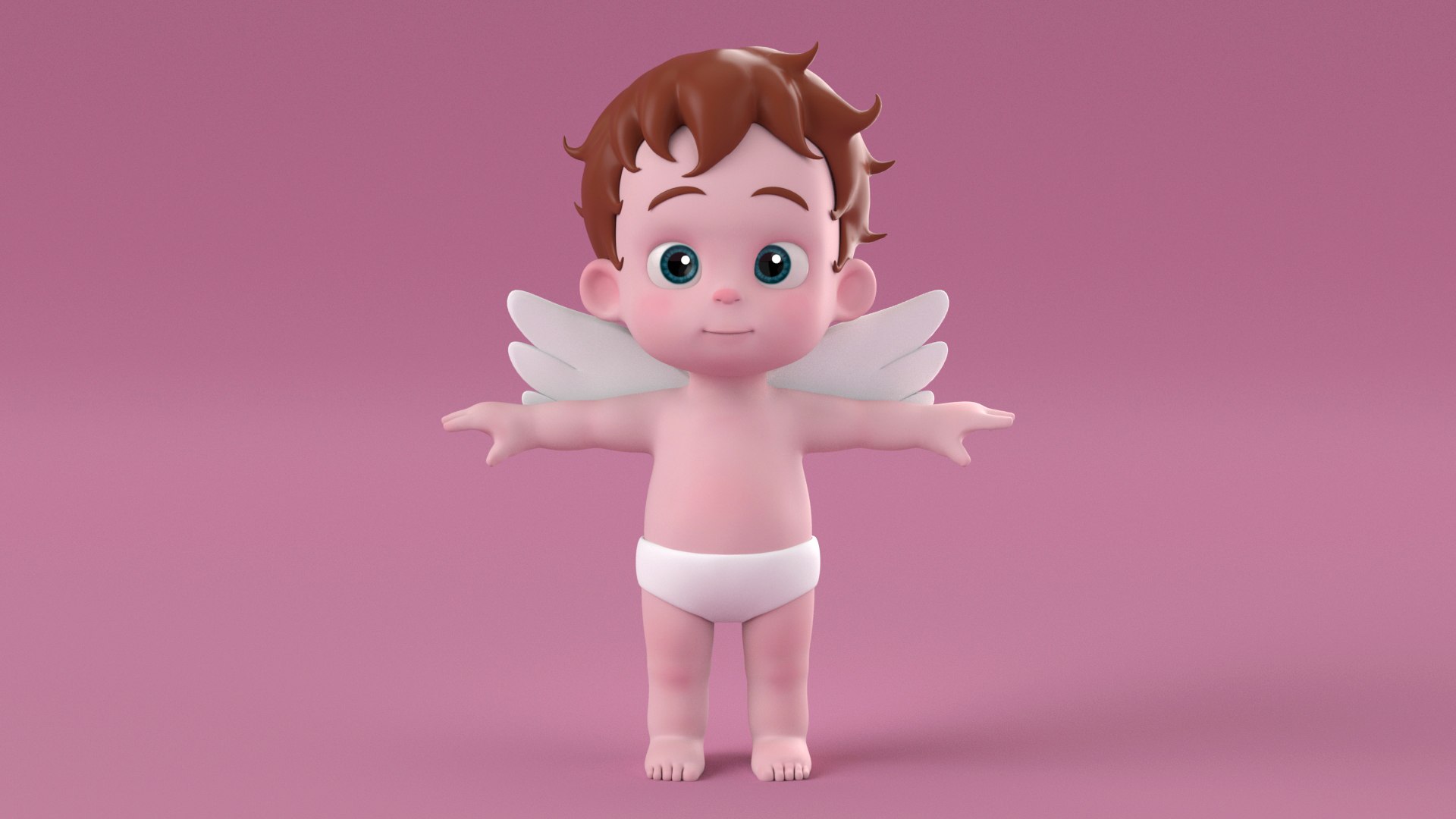 3D model cute cupid - TurboSquid 1609870