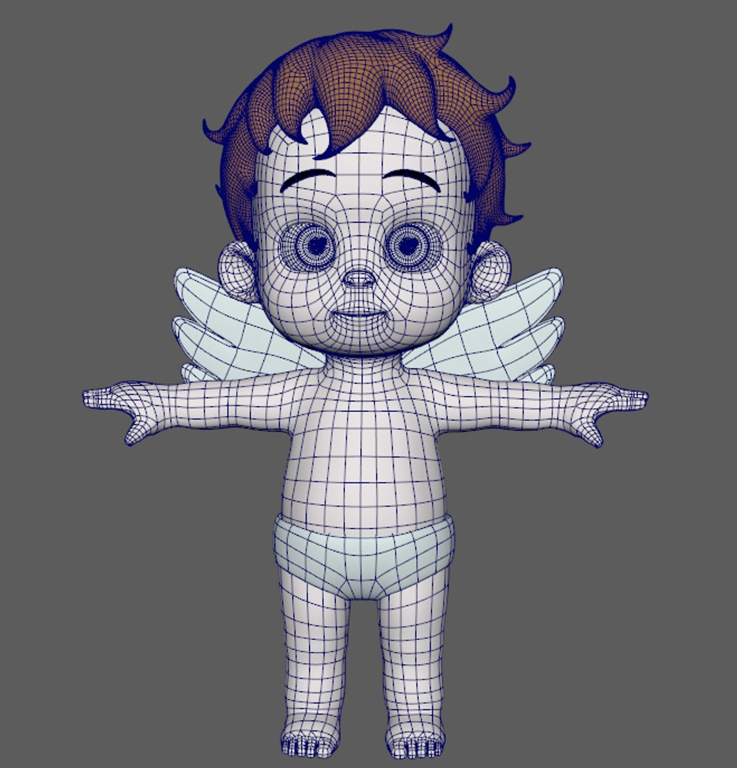 3D model cute cupid - TurboSquid 1609870