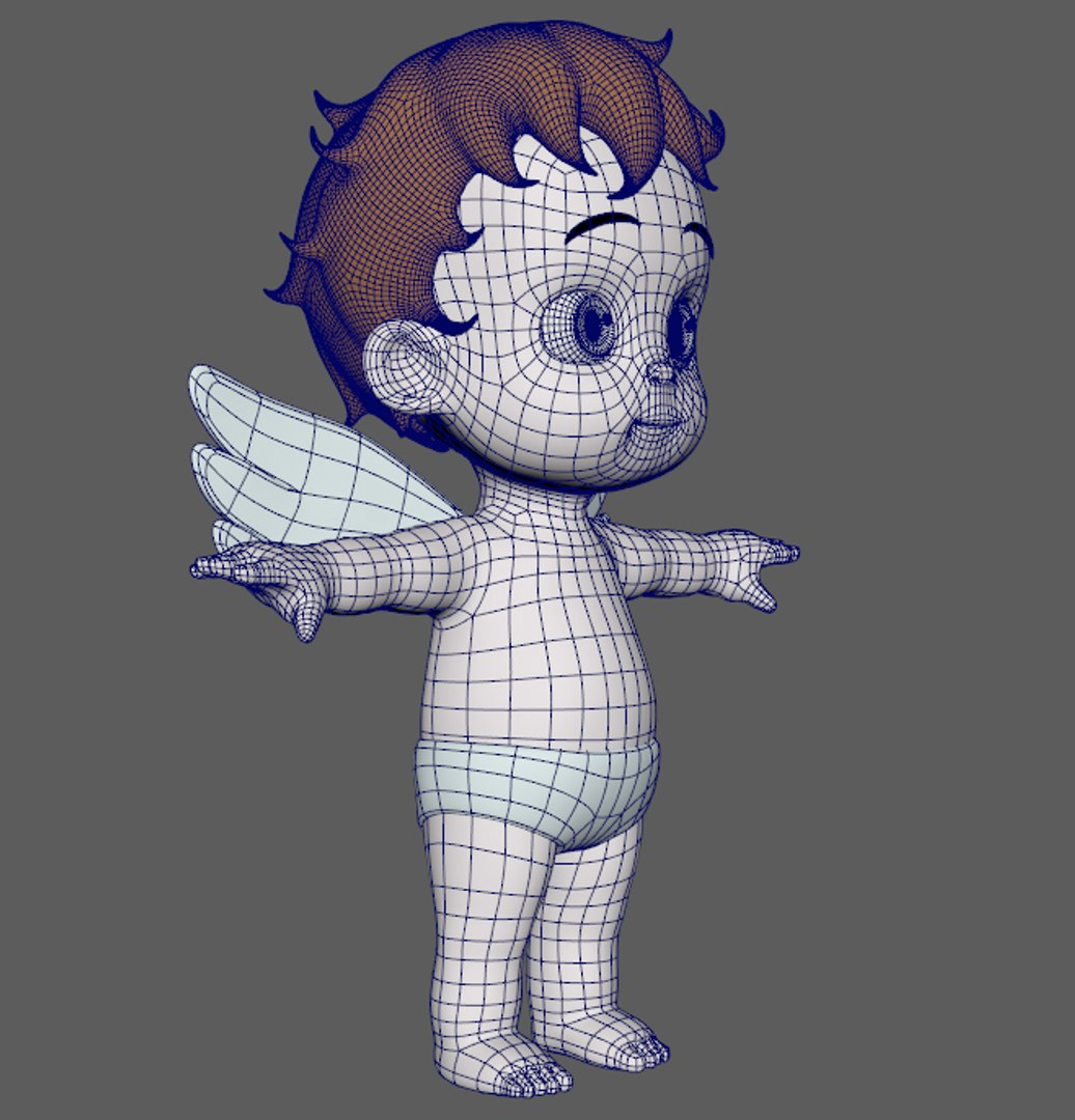3D model cute cupid - TurboSquid 1609870