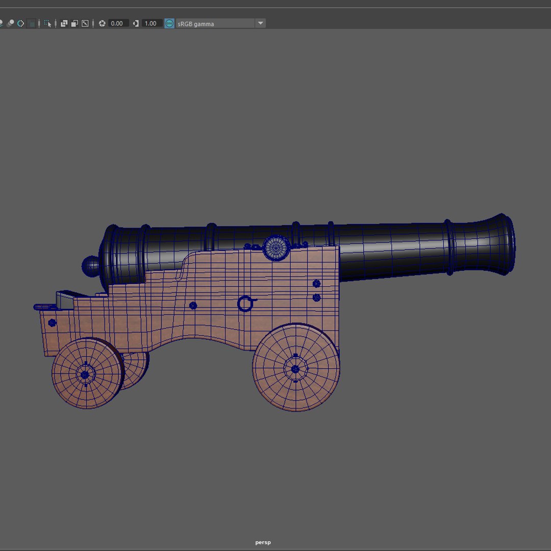 Naval Cannon Model - TurboSquid 1552733