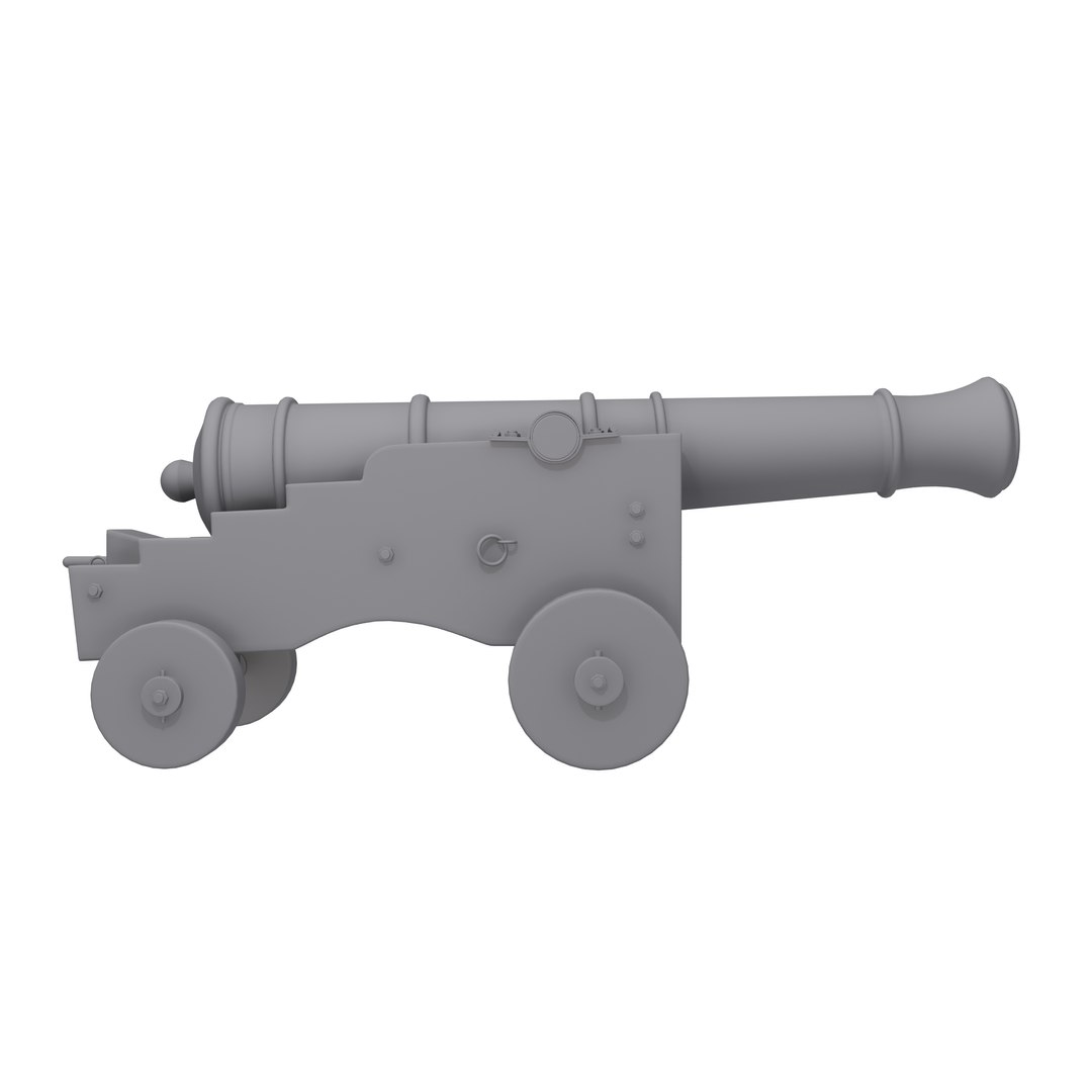 Naval Cannon Model - TurboSquid 1552733