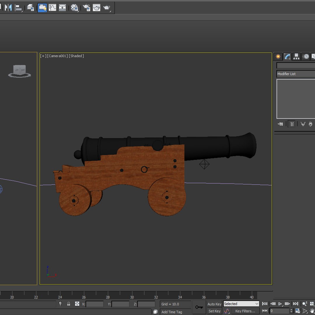 Naval Cannon Model - TurboSquid 1552733