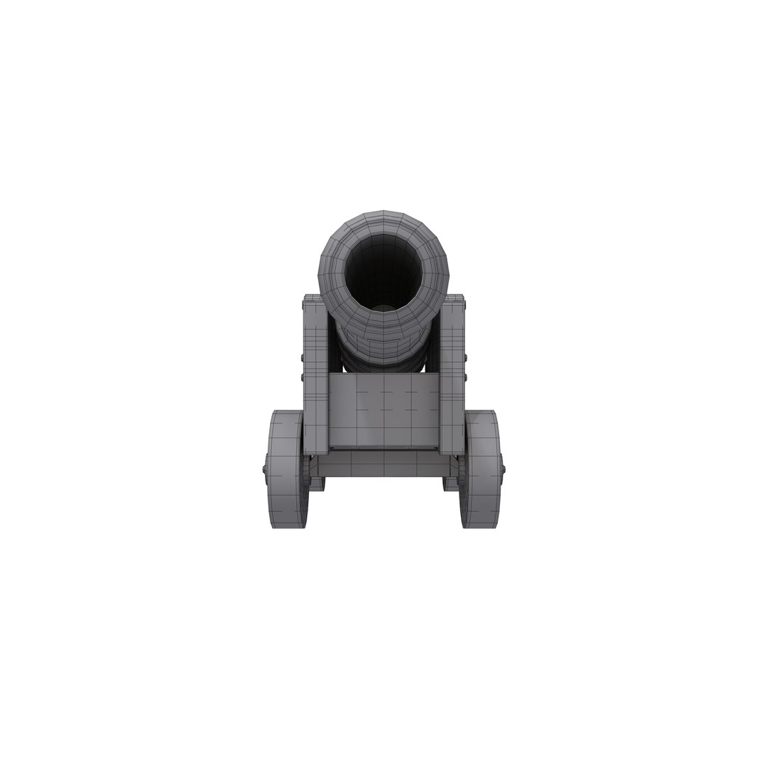 Naval Cannon Model - TurboSquid 1552733