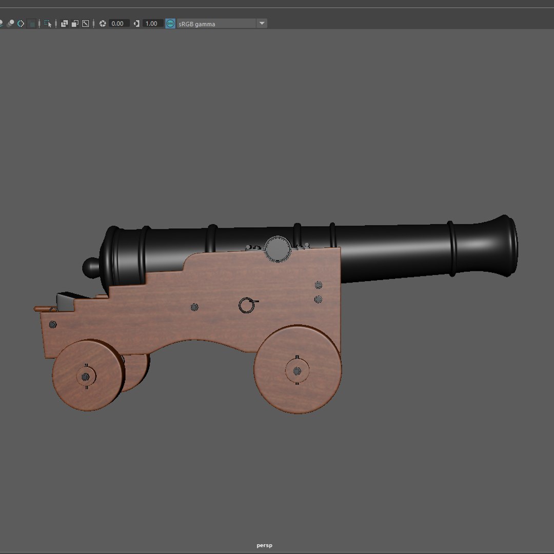 Naval Cannon Model - TurboSquid 1552733