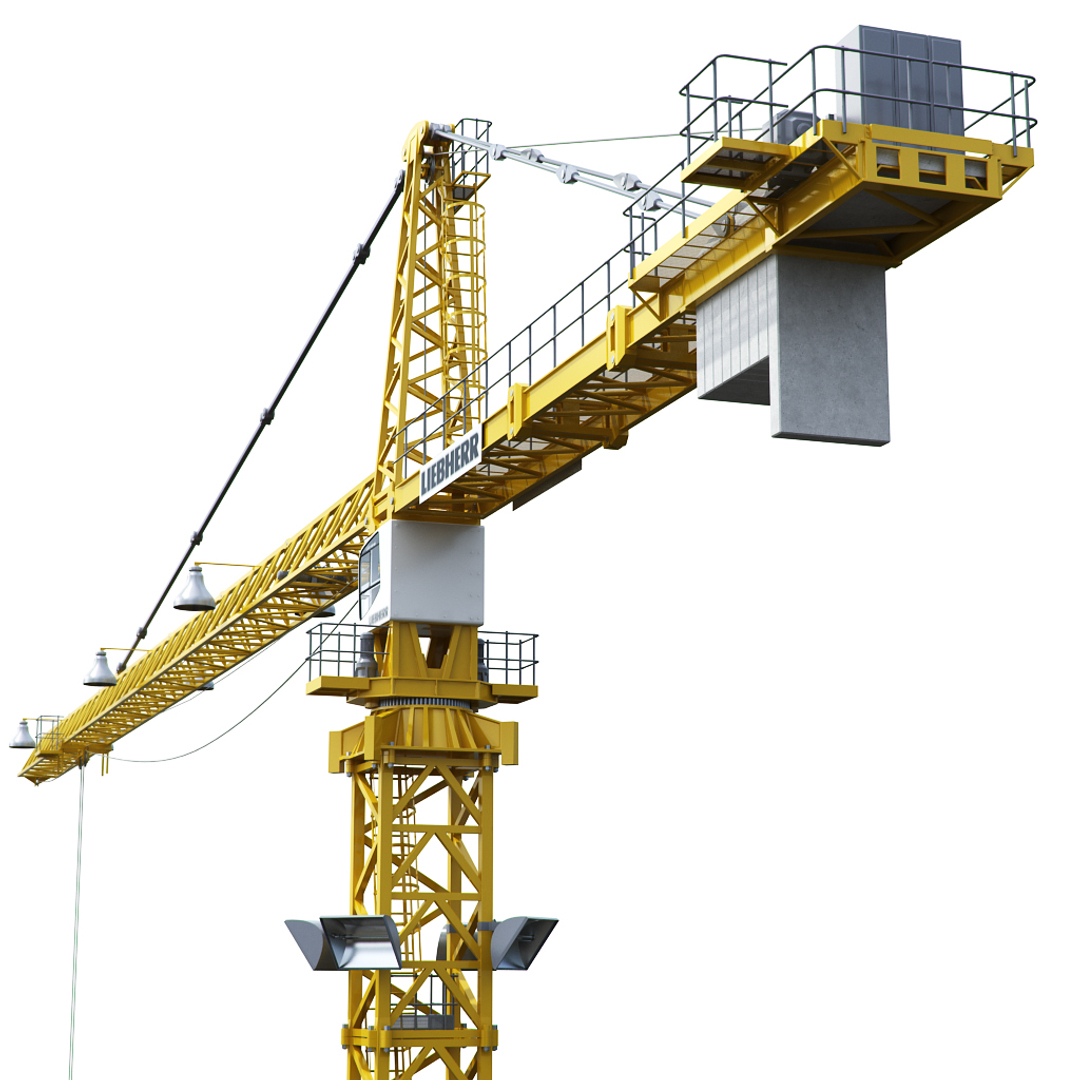 tower crane liebherr 280 3d model