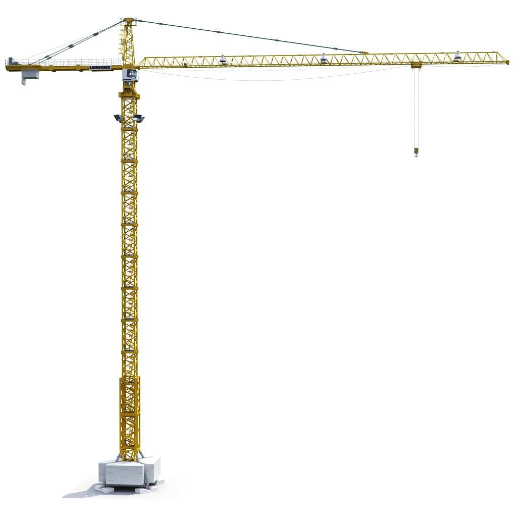 tower crane liebherr 280 3d model