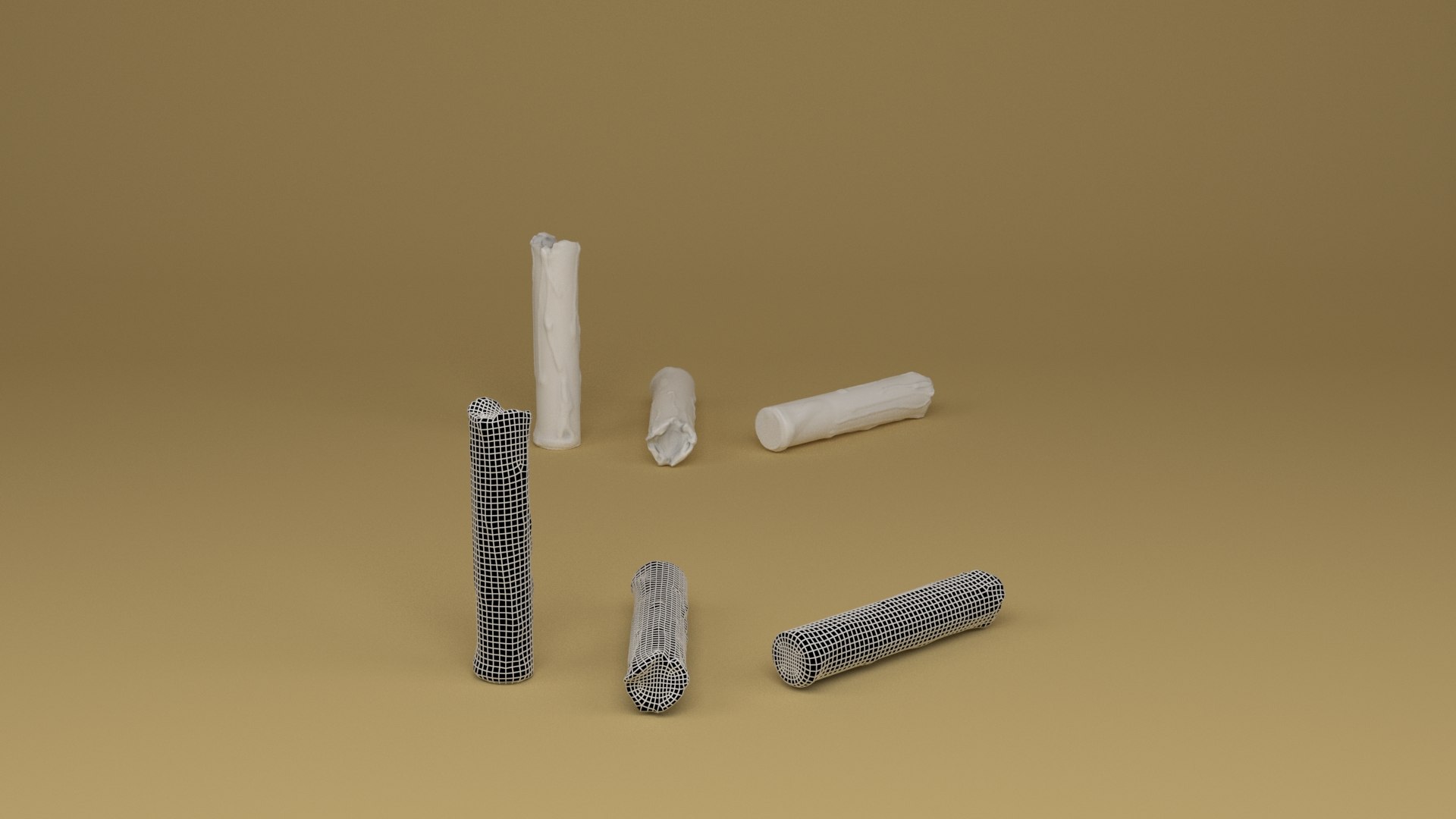 3D V-ray Candlestick Candle - TurboSquid 1408123