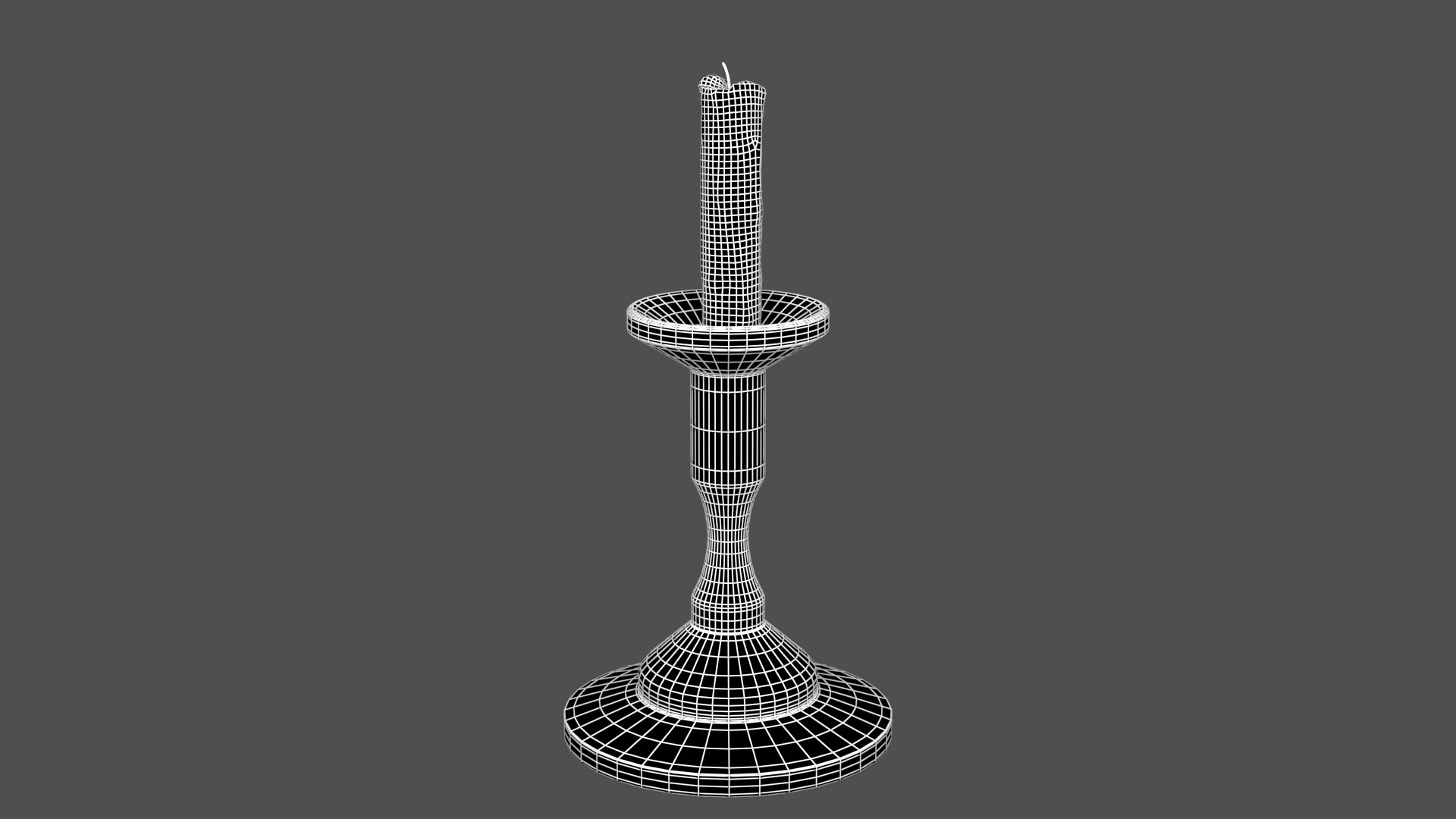 3D V-ray Candlestick Candle - TurboSquid 1408123