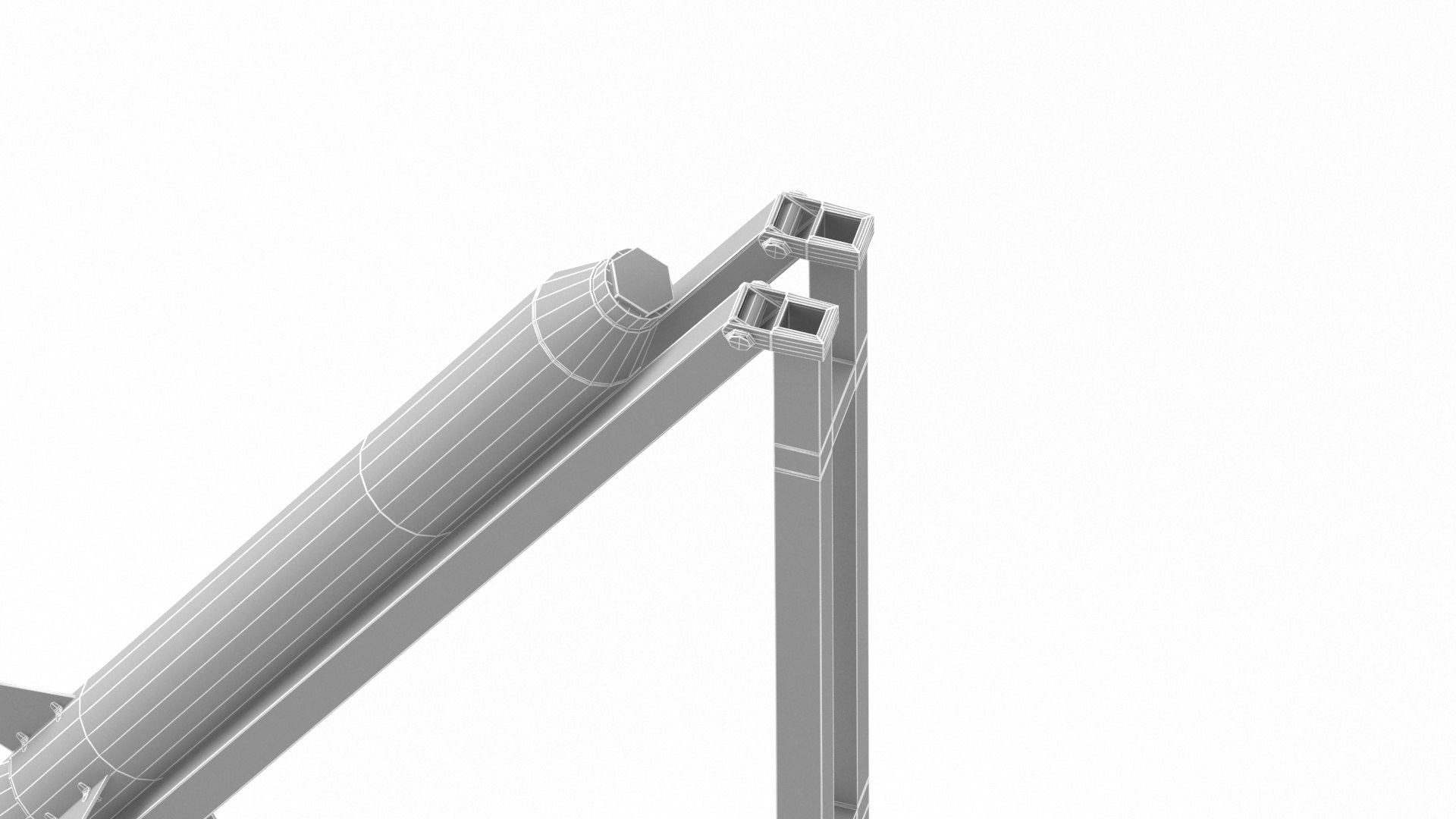 3D Qassam 1 Rocket With Launcher - TurboSquid 2235339