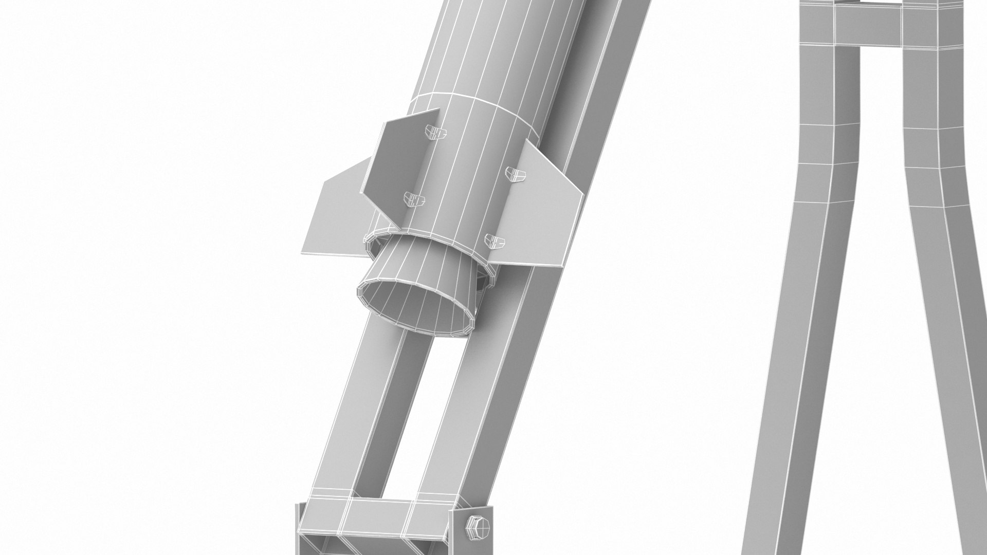 3D Qassam 1 Rocket With Launcher - TurboSquid 2235339