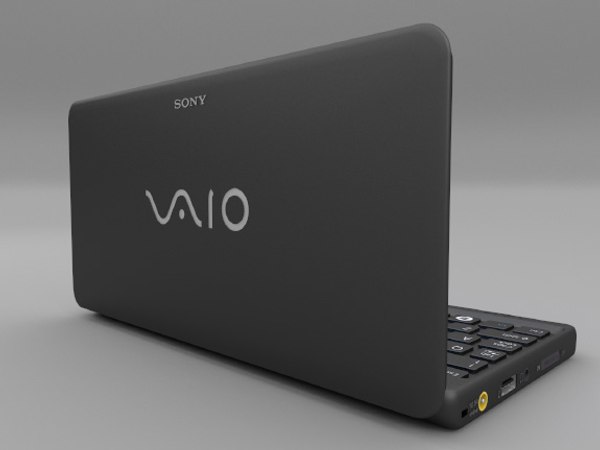 sony vaio p laptop 3d obj