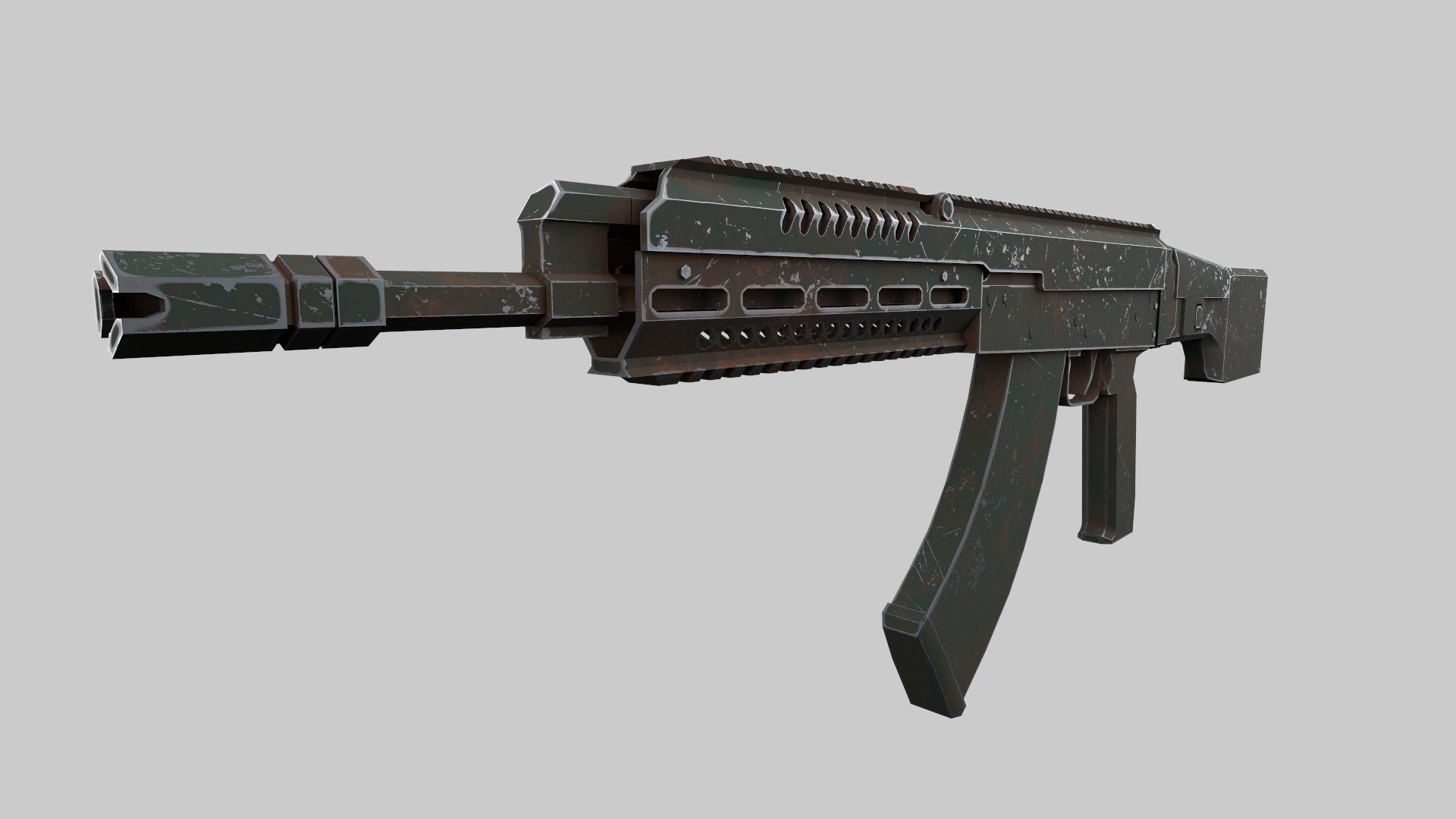 Assault Rifle model - TurboSquid 2091885