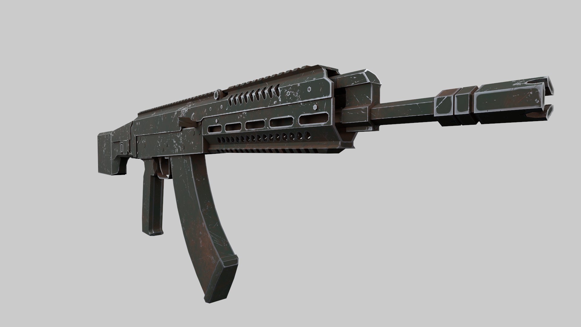 Assault Rifle Model - TurboSquid 2091885