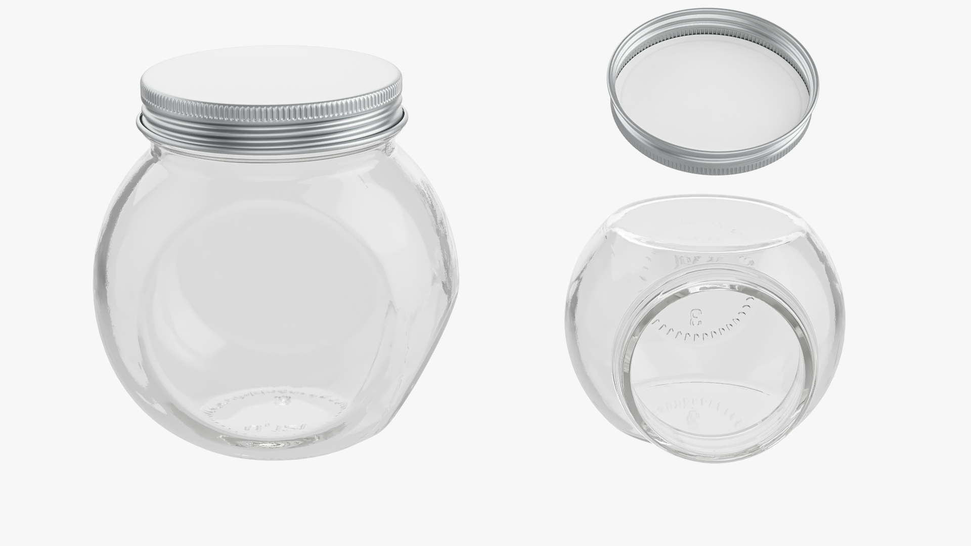 3D Model Jar With Cut Side - TurboSquid 2247884