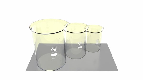 Beaker science 3D model - TurboSquid 1645955