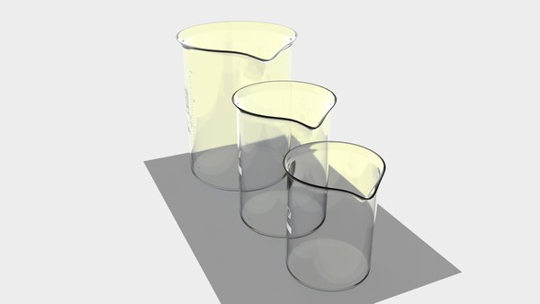 Beaker science 3D model - TurboSquid 1645955
