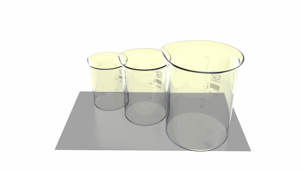 Beaker science 3D model - TurboSquid 1645955