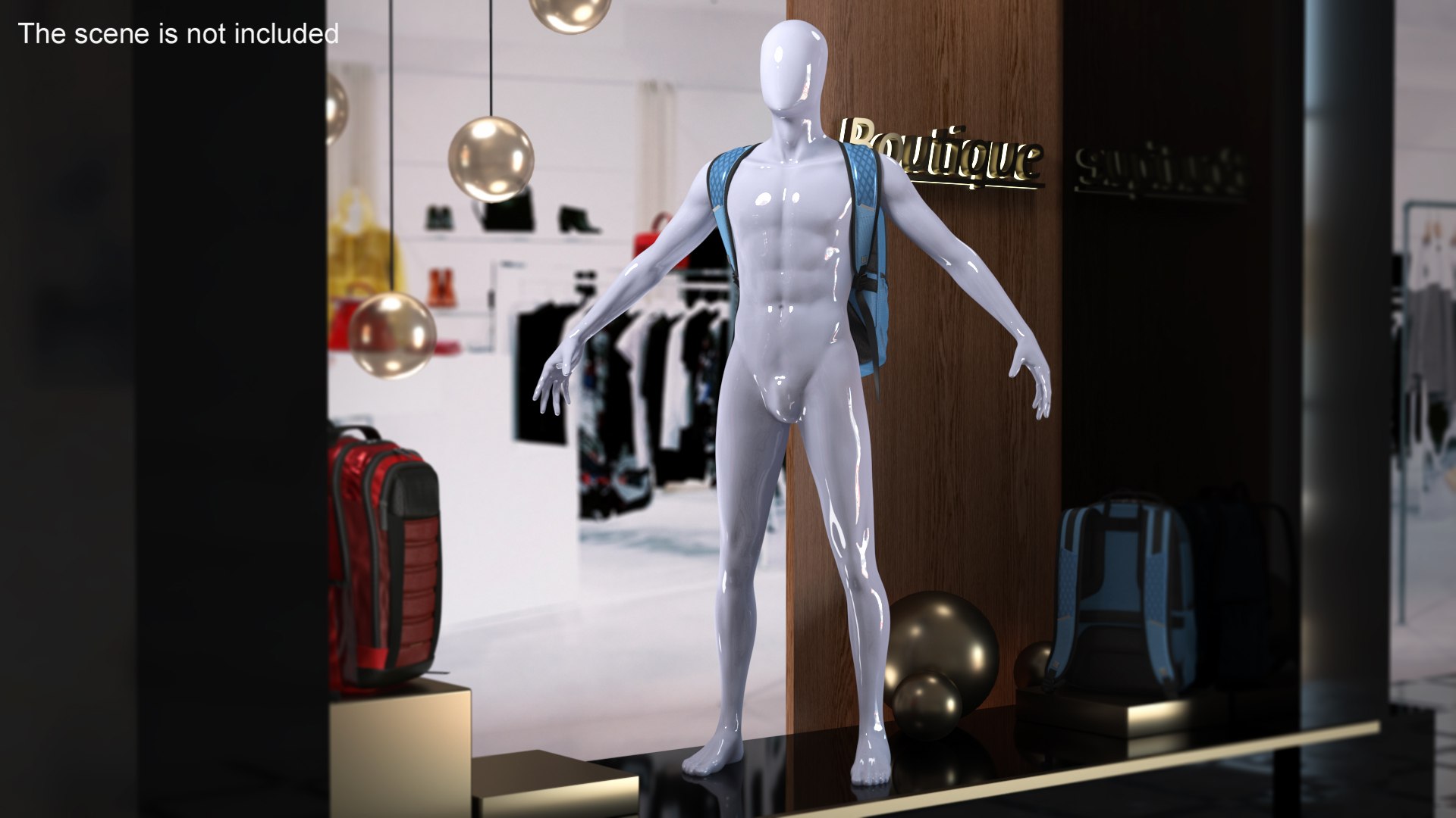 Samsonite Carrier GSD Backpack Blue On Mannequin 3D Model - TurboSquid ...