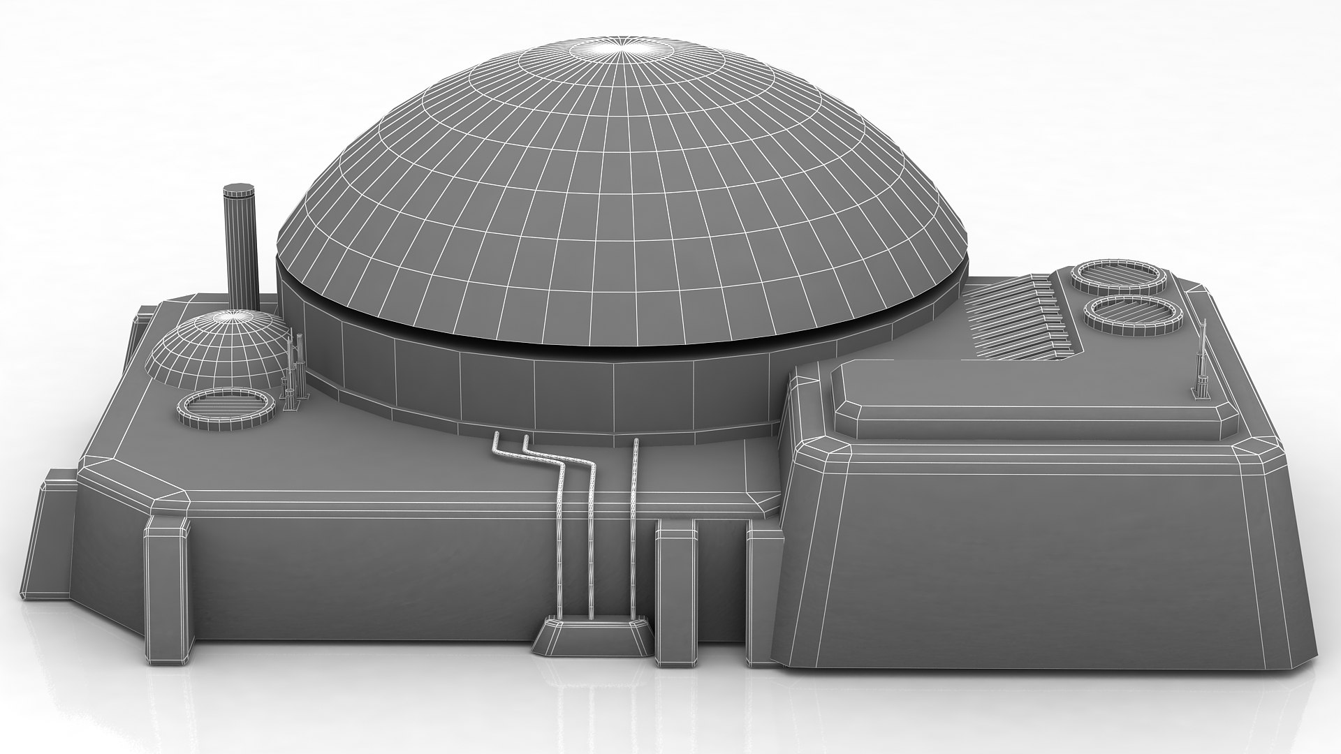 3D Mos Eisley Architecture Sci-fi Building Model - TurboSquid 1643105