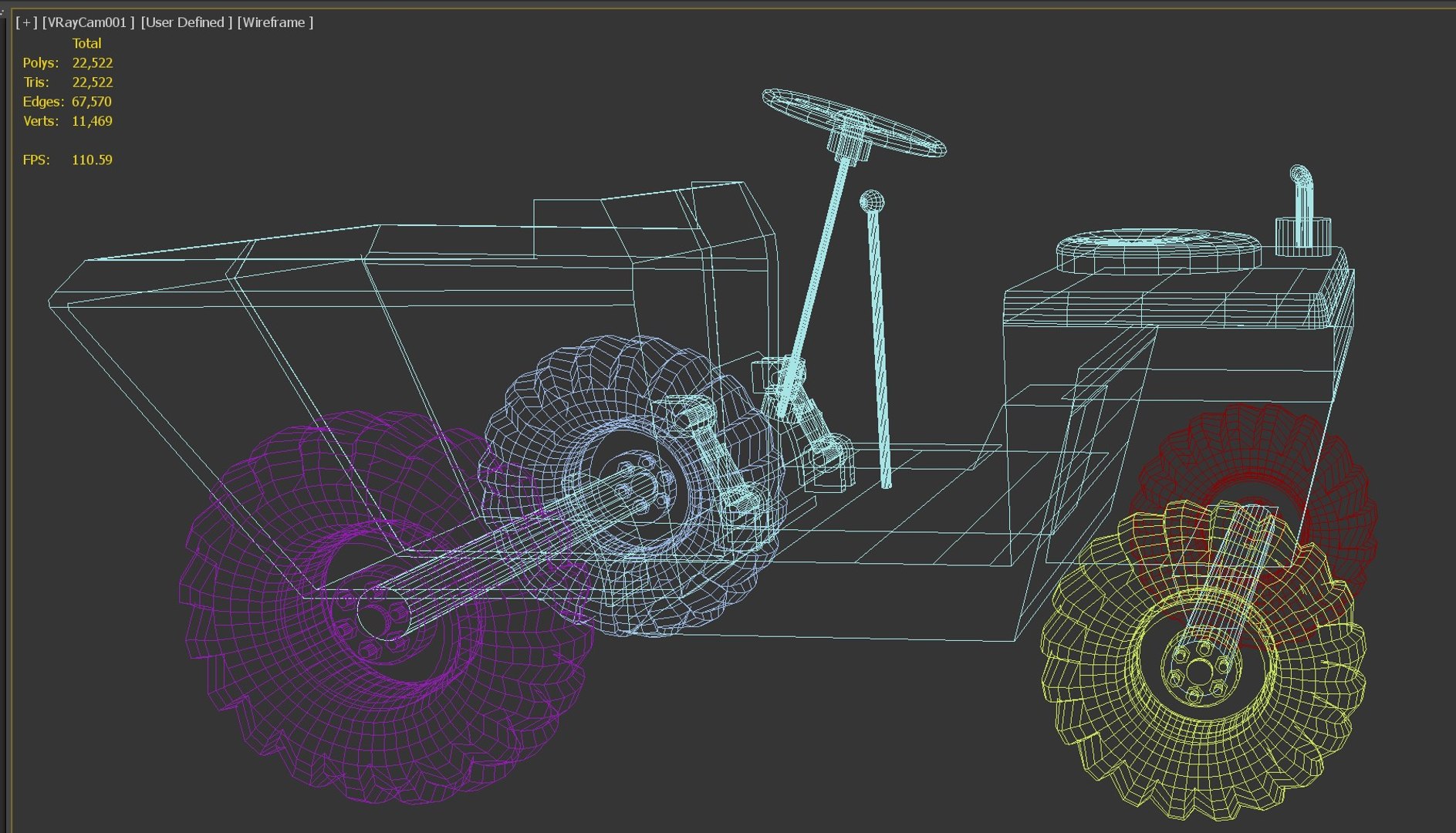 3D Model Front Loader Low Poly - TurboSquid 1844881