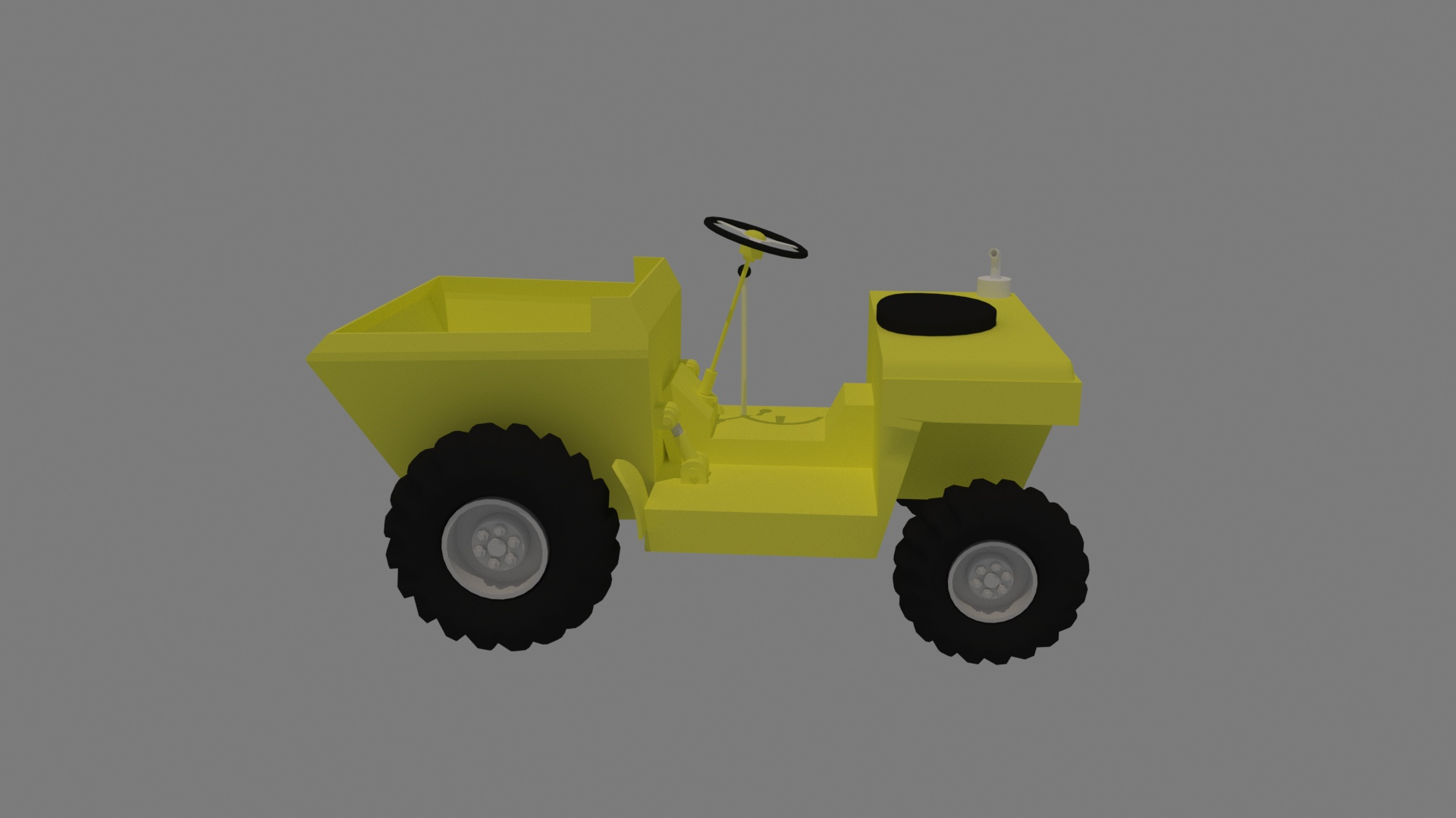 3D Model Front Loader Low Poly - TurboSquid 1844881