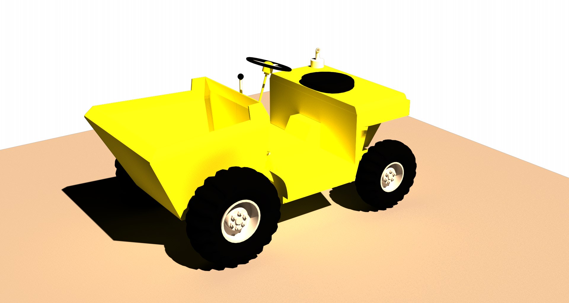 3D Model Front Loader Low Poly - TurboSquid 1844881