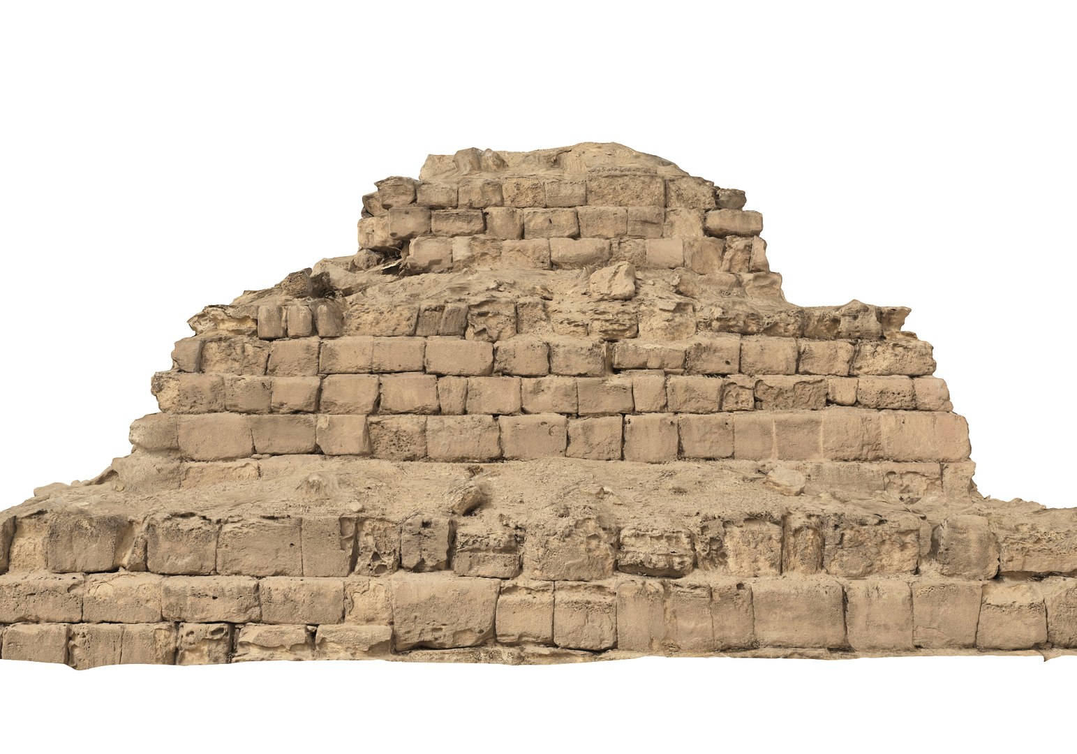 The Little Pyramid Of Giza Scan Ultra HD 16K 3D - TurboSquid 2030998