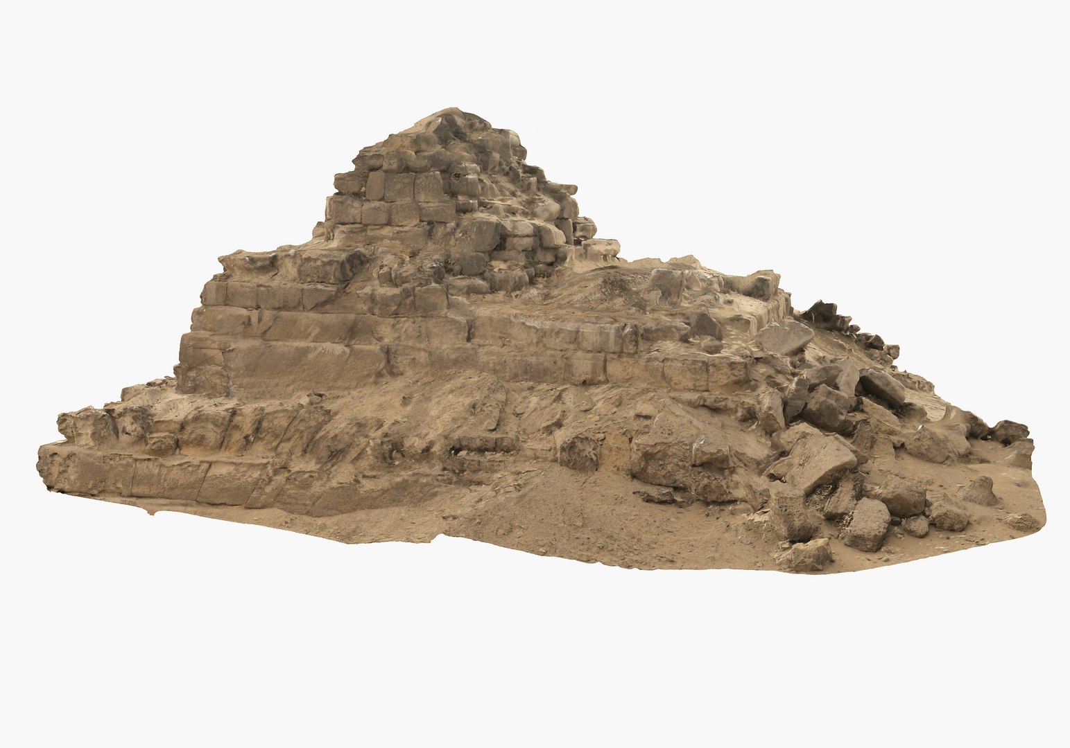 The Little Pyramid Of Giza Scan Ultra HD 16K 3D - TurboSquid 2030998