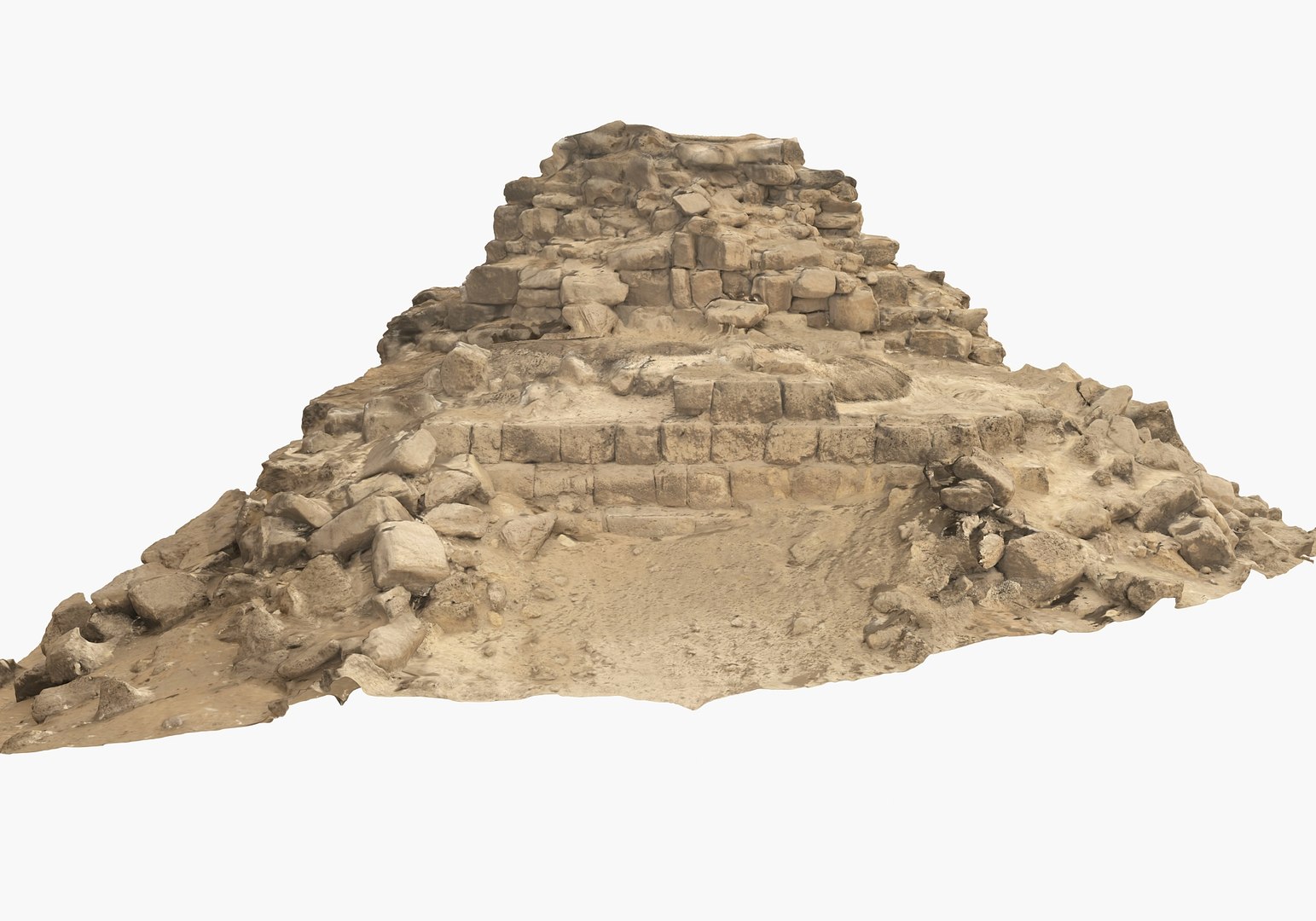 The Little Pyramid Of Giza Scan Ultra HD 16K 3D - TurboSquid 2030998