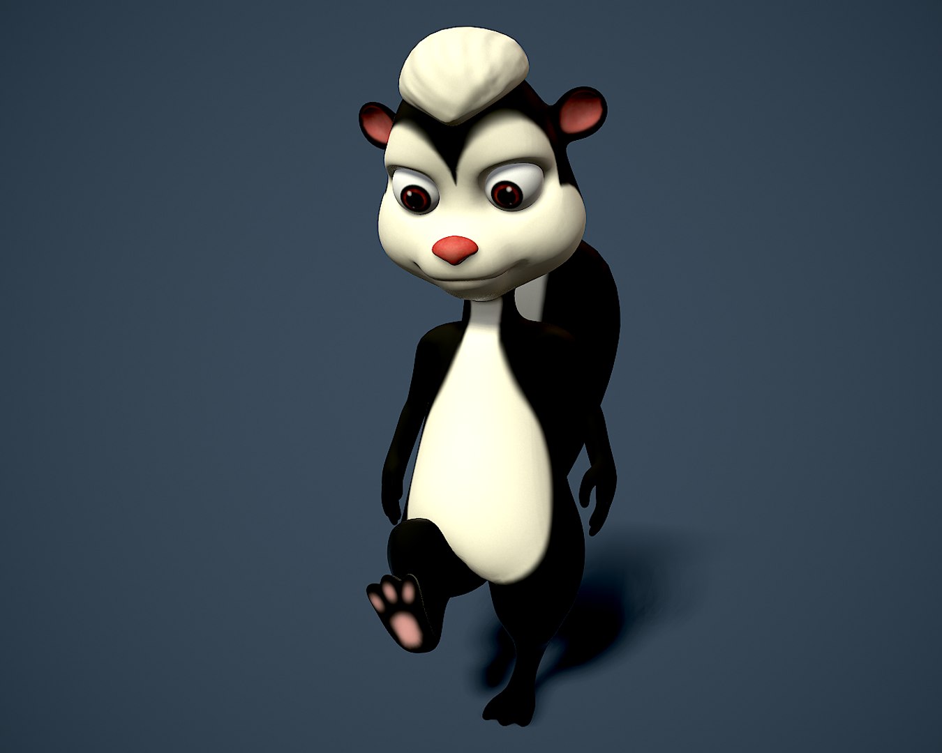 Cartoon Polecat 3D - TurboSquid 1802175