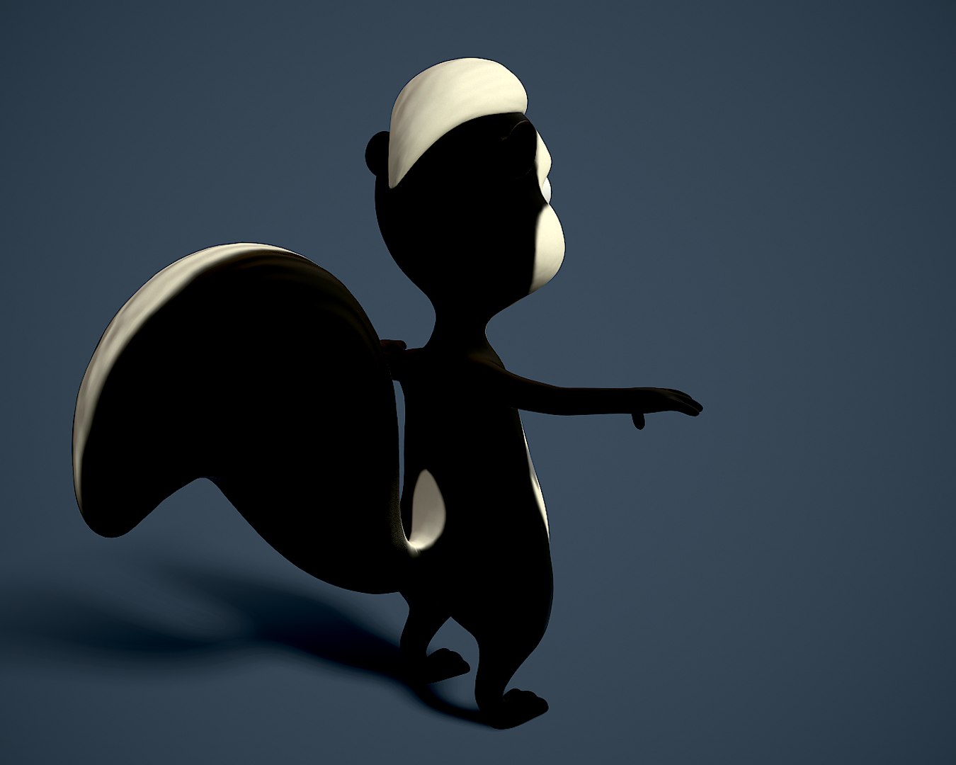 Cartoon Polecat 3D - TurboSquid 1802175
