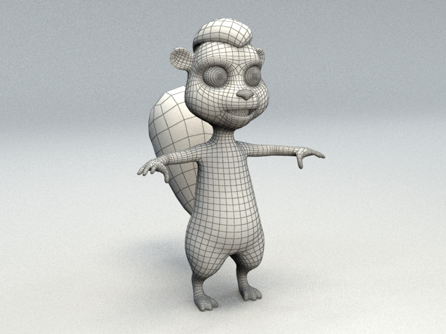 Cartoon Polecat 3D - TurboSquid 1802175