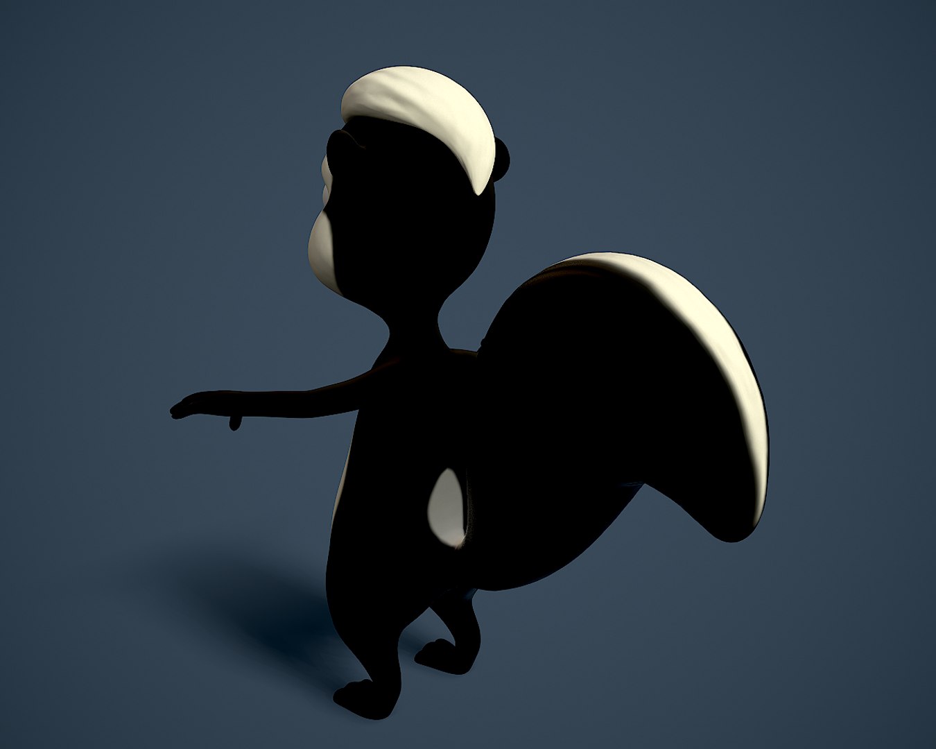 Cartoon Polecat 3D - TurboSquid 1802175